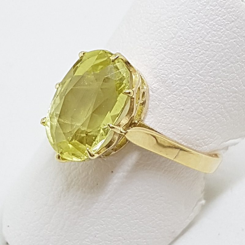 * SOLD * 9ct Yellow Gold Oval Lemon Citrine Ring – Alexa's Treasures